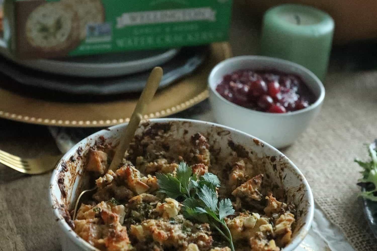 Garlic and Herb Cracker Stuffing | Wellington Crackers