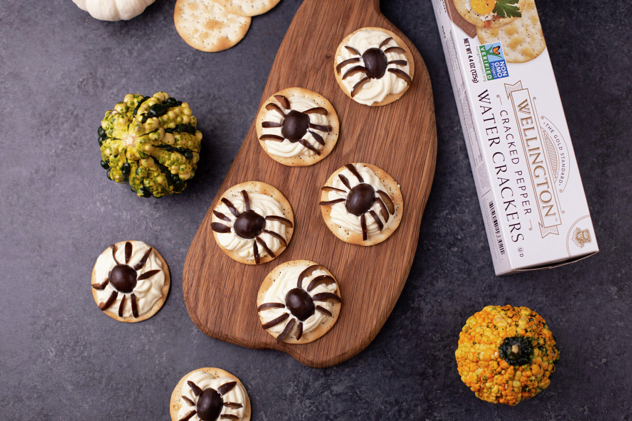 Halloween Spider Bites | Wellington Crackers